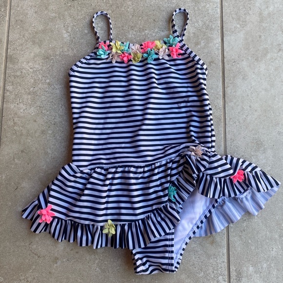 Flapdoodles | Swim | Flapdoodles Black And White One Piece Swimwear ...